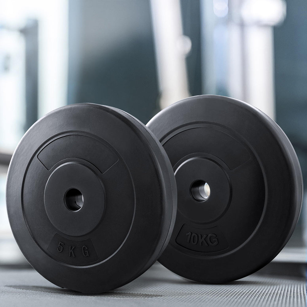 30kg Barbell Weight Plates Standard Home Gym Press Fitness Exercise ...