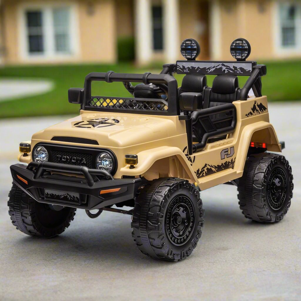Authorised Toyota Fj Cruiser Kids Electric Ride On Car - Khaki ...