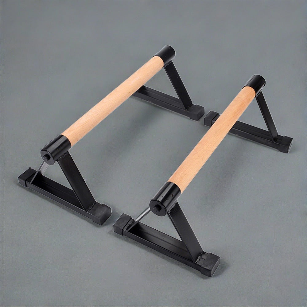 1 Pair Parallettes Set Push-up Parallel Bar Stretch Double Rod Stand F ...