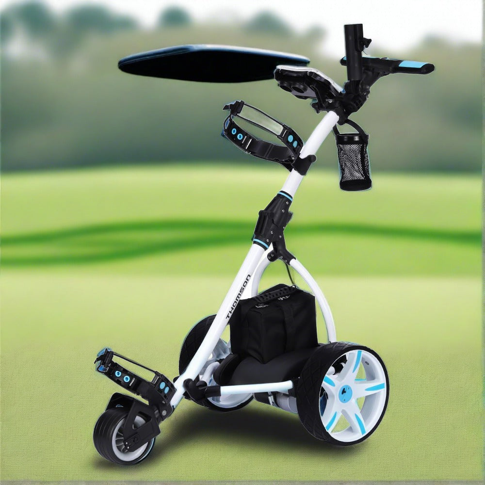 Golf Buggy Electric Trolley Automatic Motorised Foldable Cart Powered ...